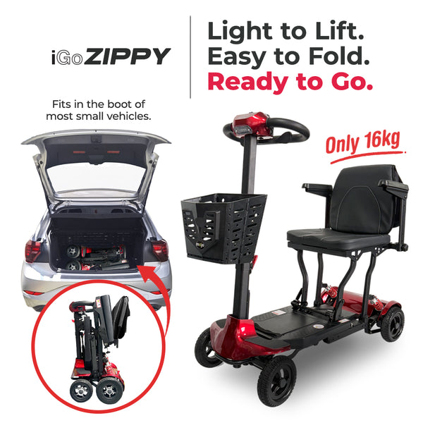 IGO Zippy Fold Up Mobility Scooter - SA Scooter Shop