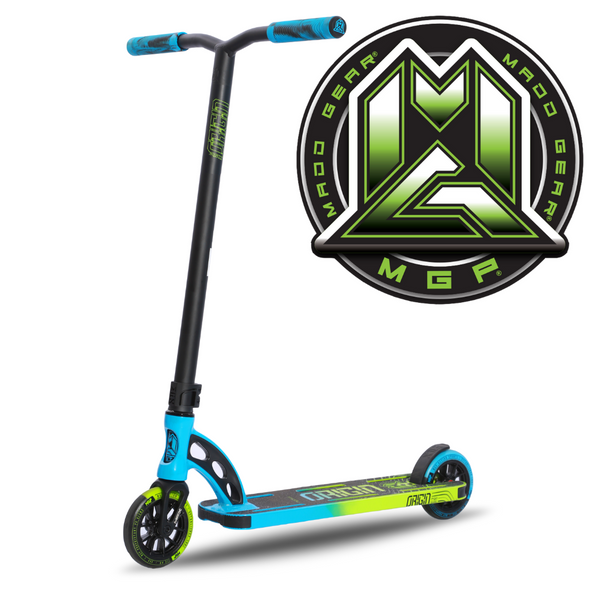 Demo MGO PRO MGP STUNT PRO SCOOTER - Lime / Blue - SA Scooter Shop